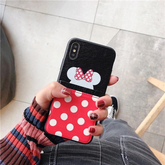 Accessories | Mickey And Minnie Mouse Iphone Case With Wallet | Poshmark